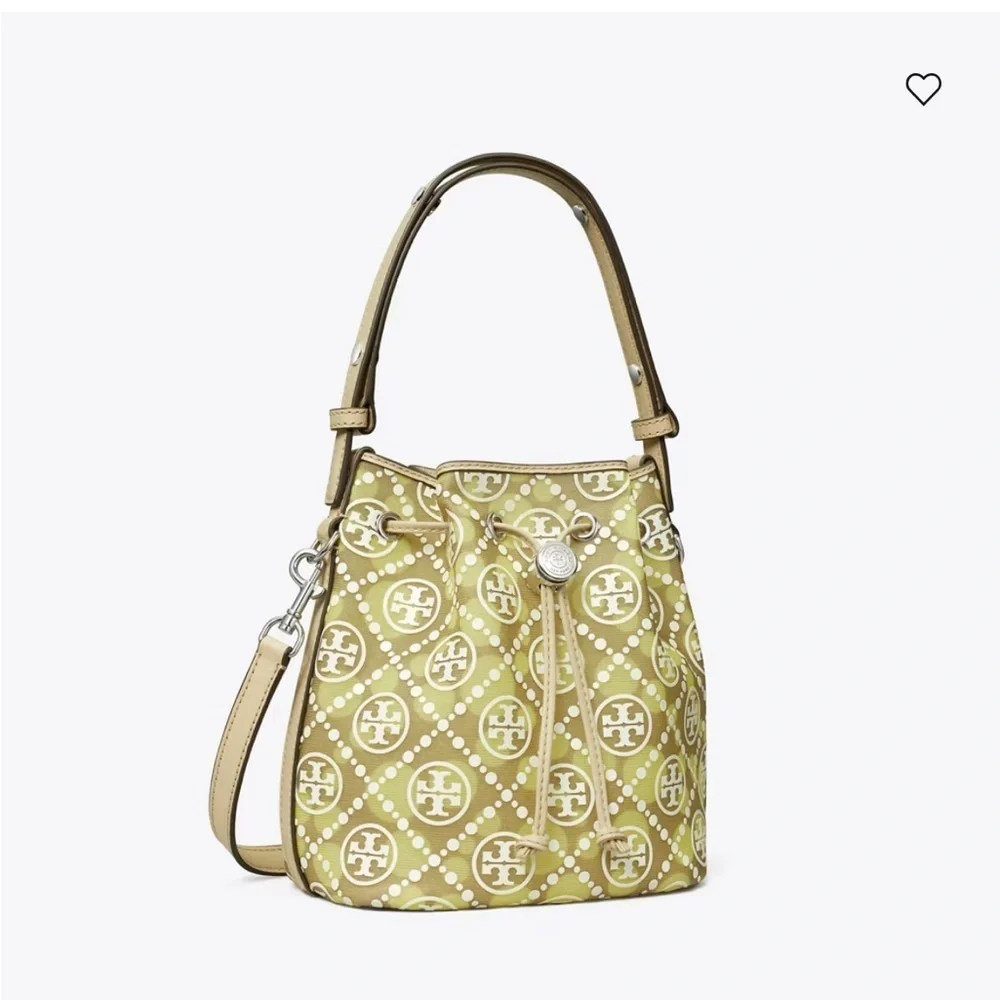 Tory Burch | Bags | Tory Burch T Monogram Mesh Dot Bucket Bag | Poshmark